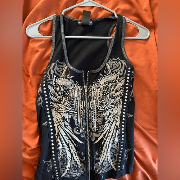 Tops | Zipper Tank | Poshmark